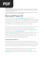 Microsoft Power BI Cheat Sheet | PDF | Microsoft | Visualization (Graphics)