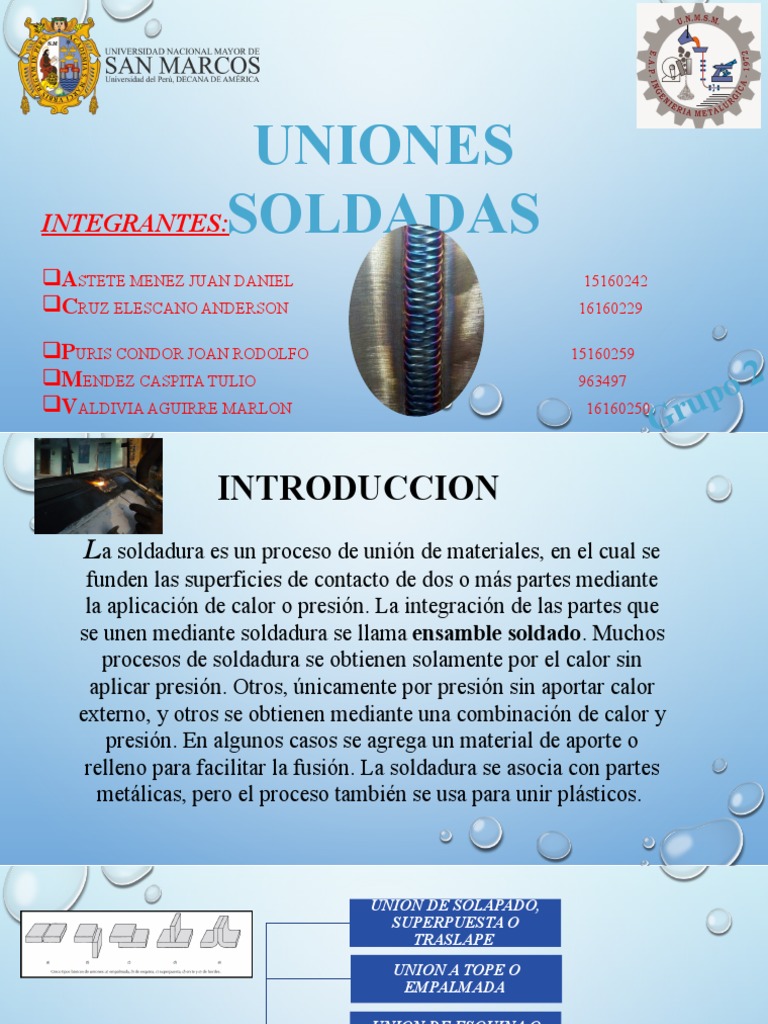 Uniones Soldadas | PDF | Soldadura | Construcción
