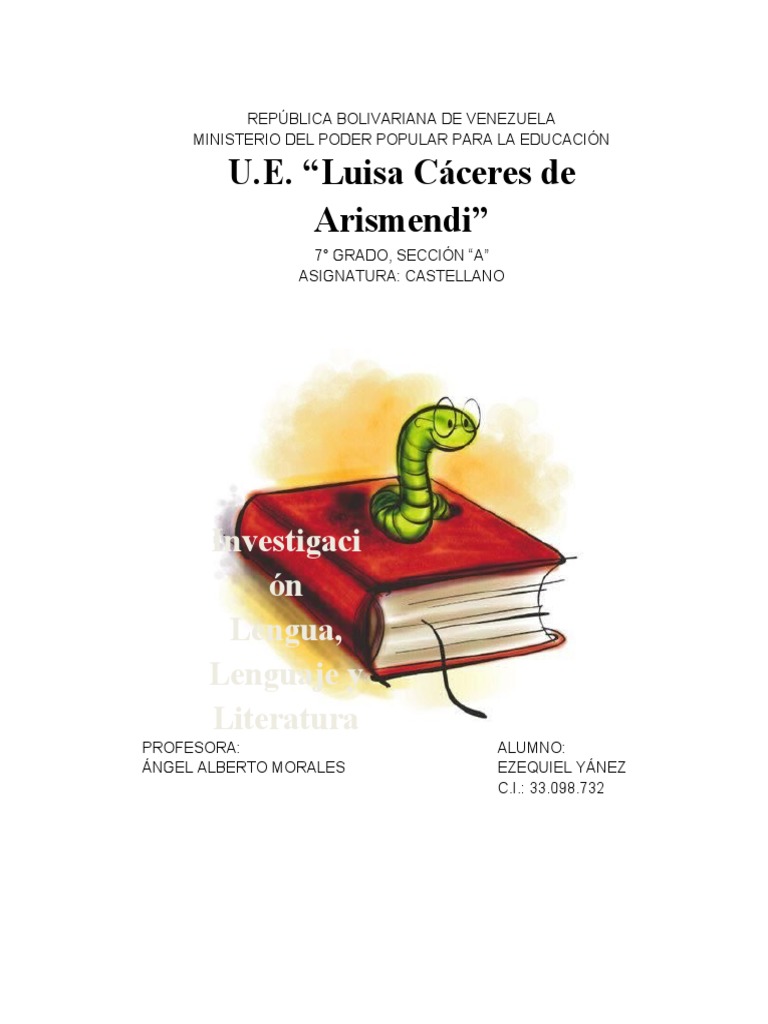Lengua, Lenguaje y Literatura en Educación | PDF | Lingüística ...