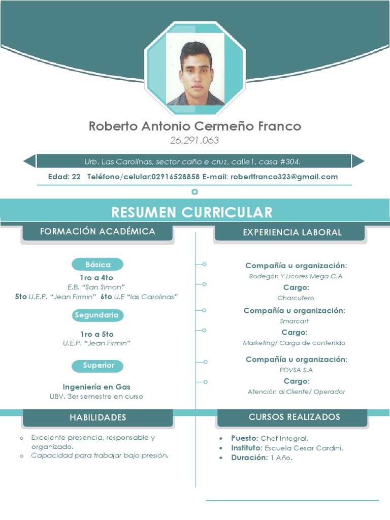 Curriculum Roberto | PDF