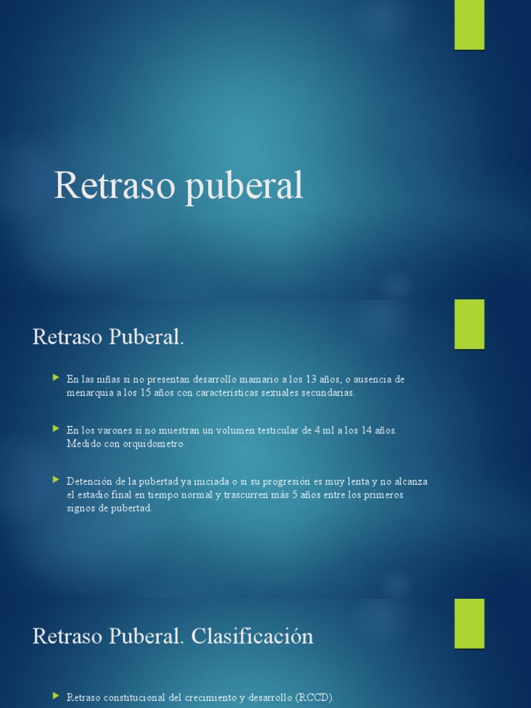 Retraso Puberal: Causas y Diagnóstico | PDF | Pubertad | Sistema endocrino
