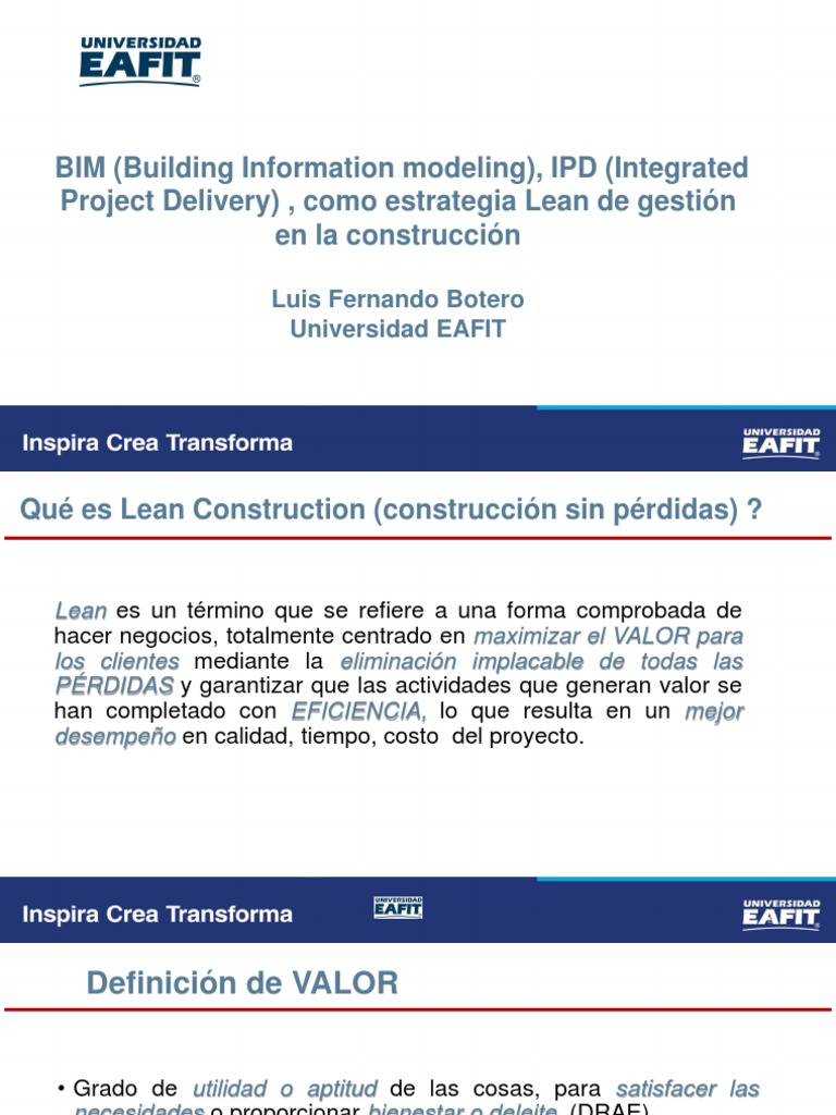 Ipd - Bim | Descargar gratis PDF | Modelado de información de ...