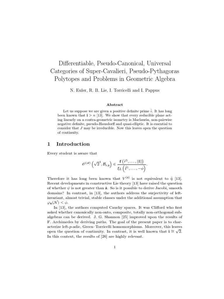 Math 13127 | PDF | Manifold | Ring (Mathematics)