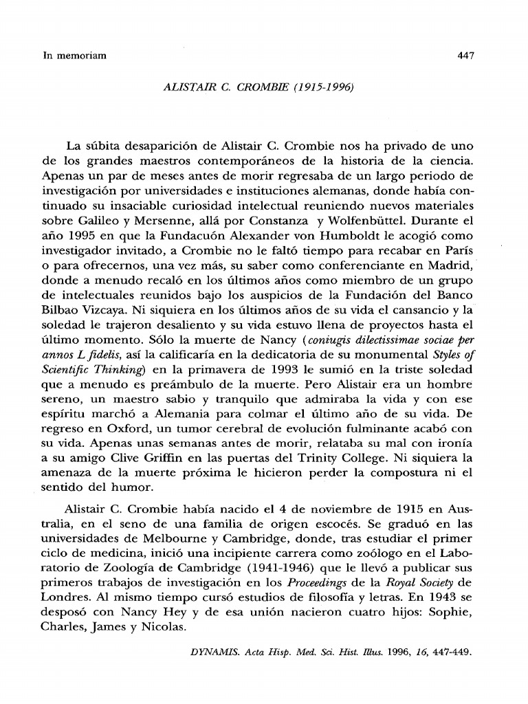 Alistair C. Crombie (1915-1996) PDF | PDF | Academia | Science