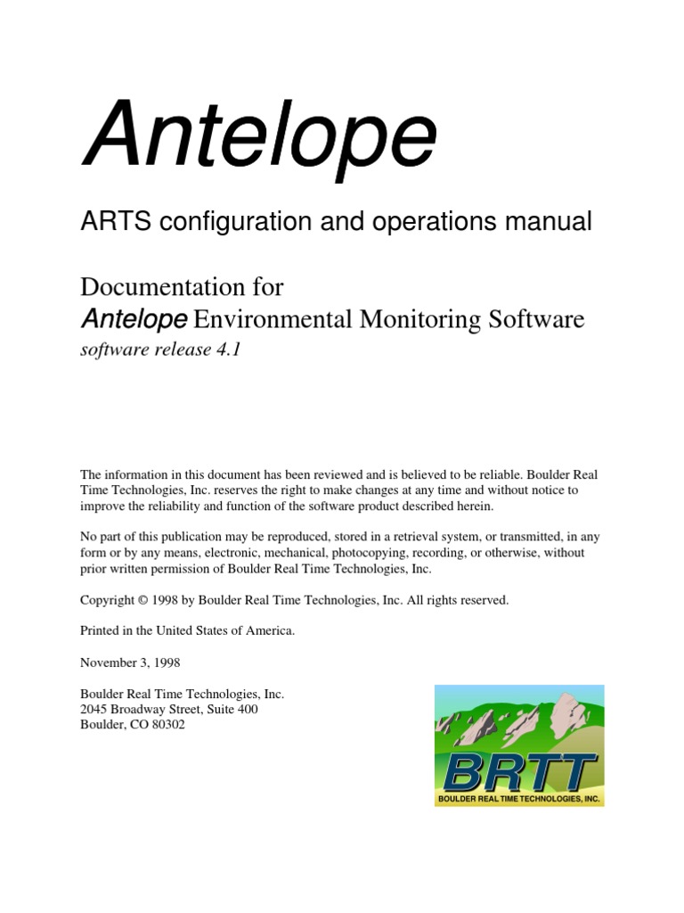 Antelope | PDF | Real Time Computing | Command Line Interface