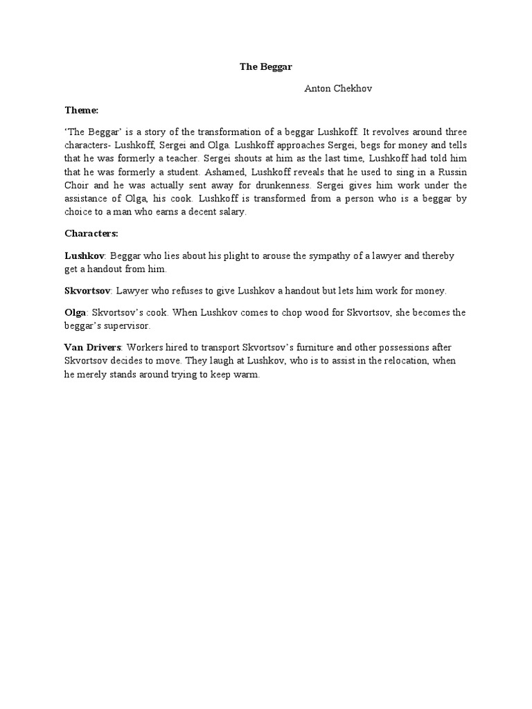 The Beggar Question and Answers | PDF