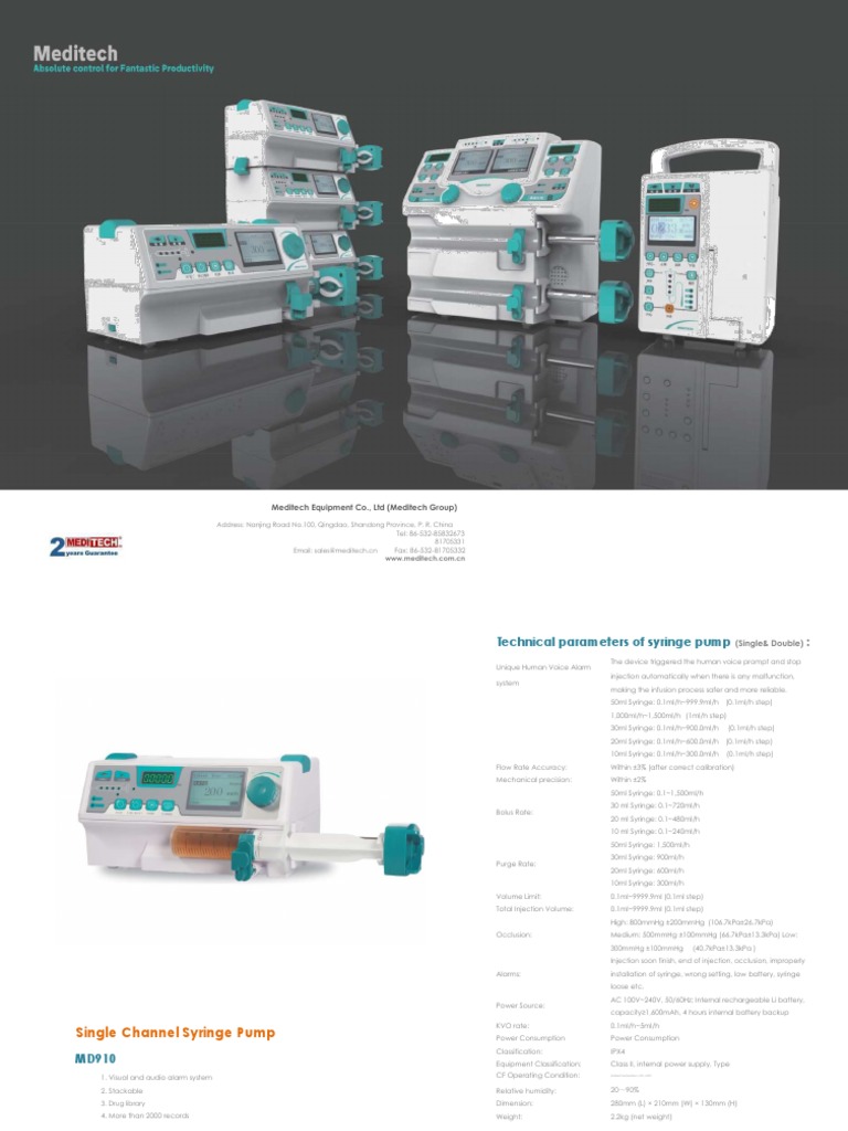 Syringe Infusion Pump | PDF | Syringe | Pump
