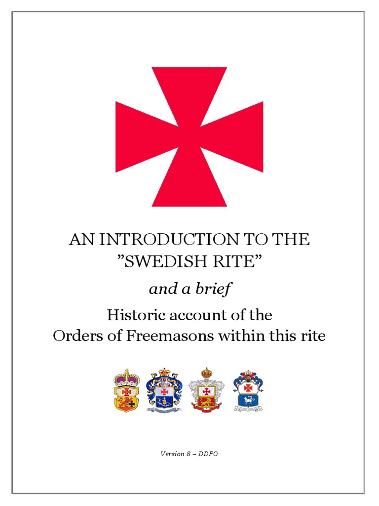 An Introduction To Swedish Rite Version 8 Ddfo PDF | PDF | Freemasonry ...
