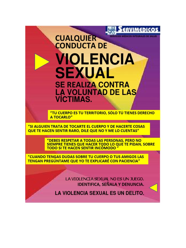 Afiche Violencia Sexual PDF | PDF