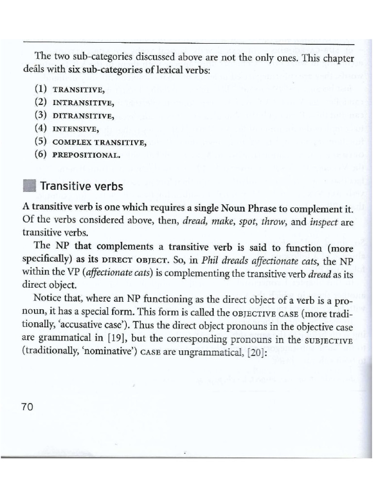 Types of Verbs PDF | PDF