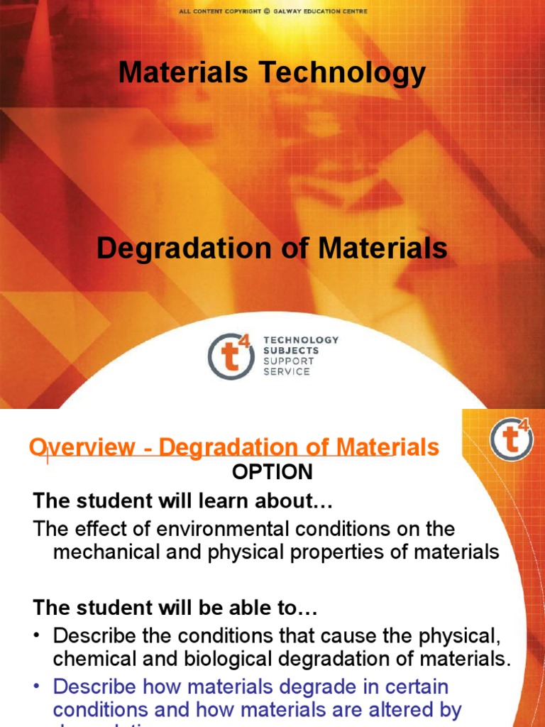 Understanding How Environmental Conditions Degrade Materials | PDF ...