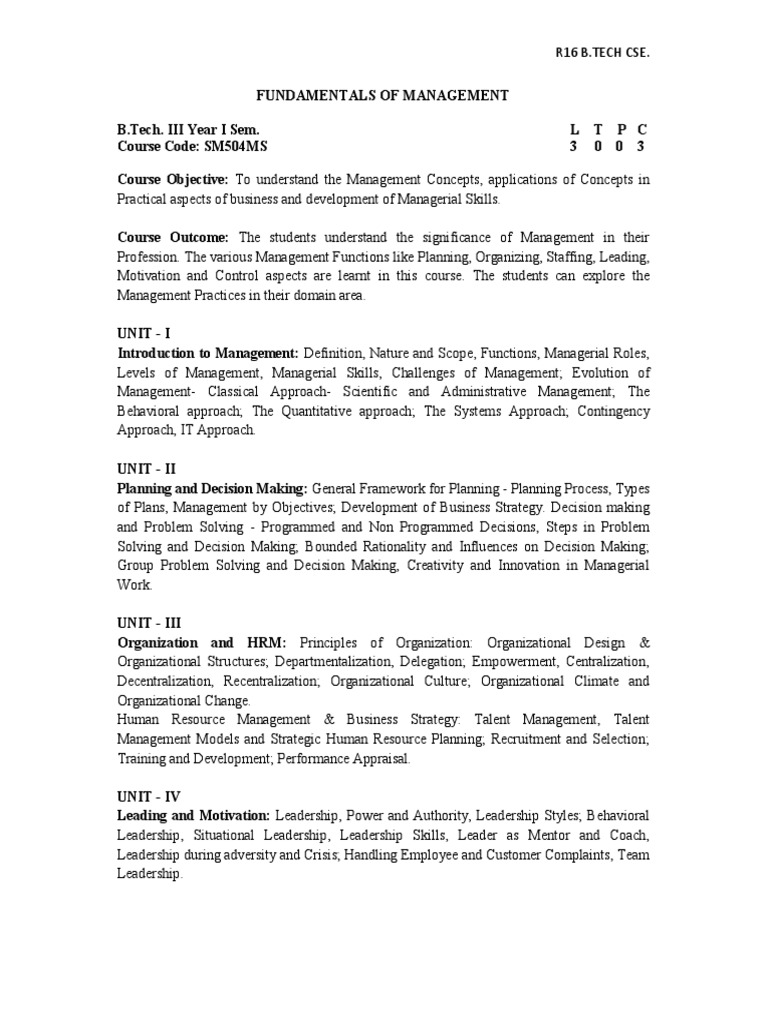 Fundamentals of Management | PDF | Leadership | Motivation