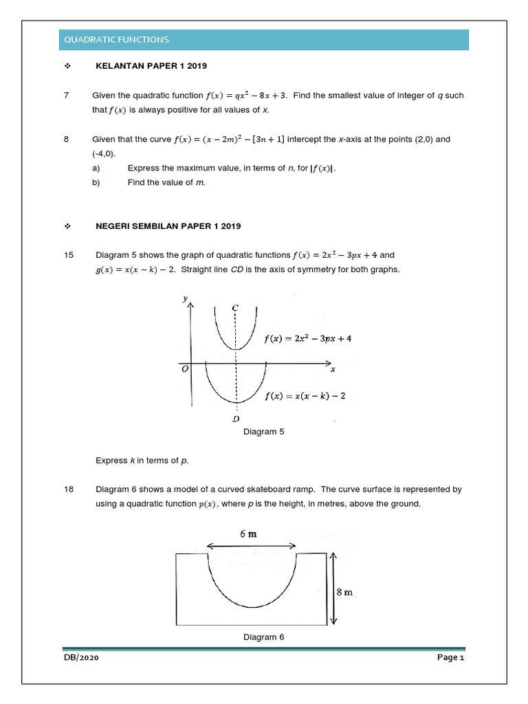 AMATH QuadraticFunction | PDF | Quadratic Equation | Cartesian ...