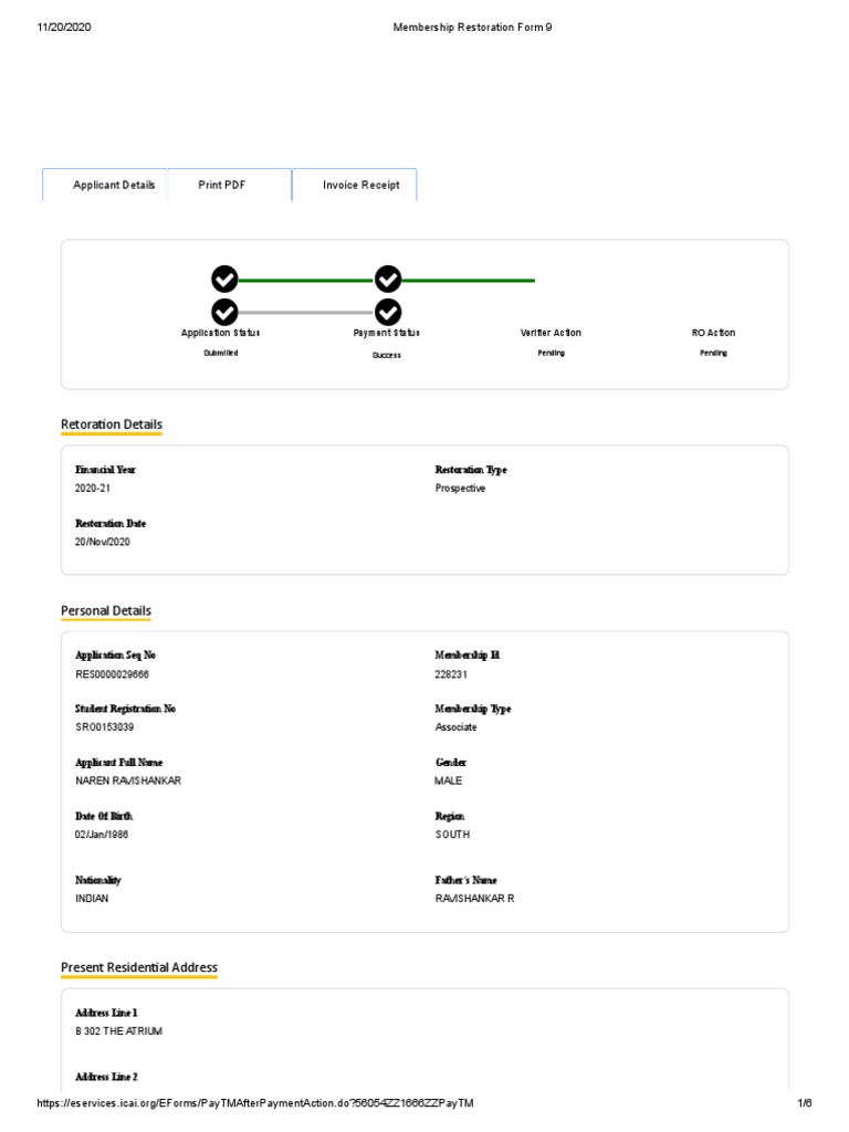 Membership Restoration Form 9 PDF | PDF | Government | Business