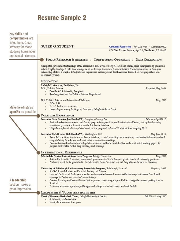 Resume Sample 2: Key Skills and Listed Here. Great Strategy For Those ...