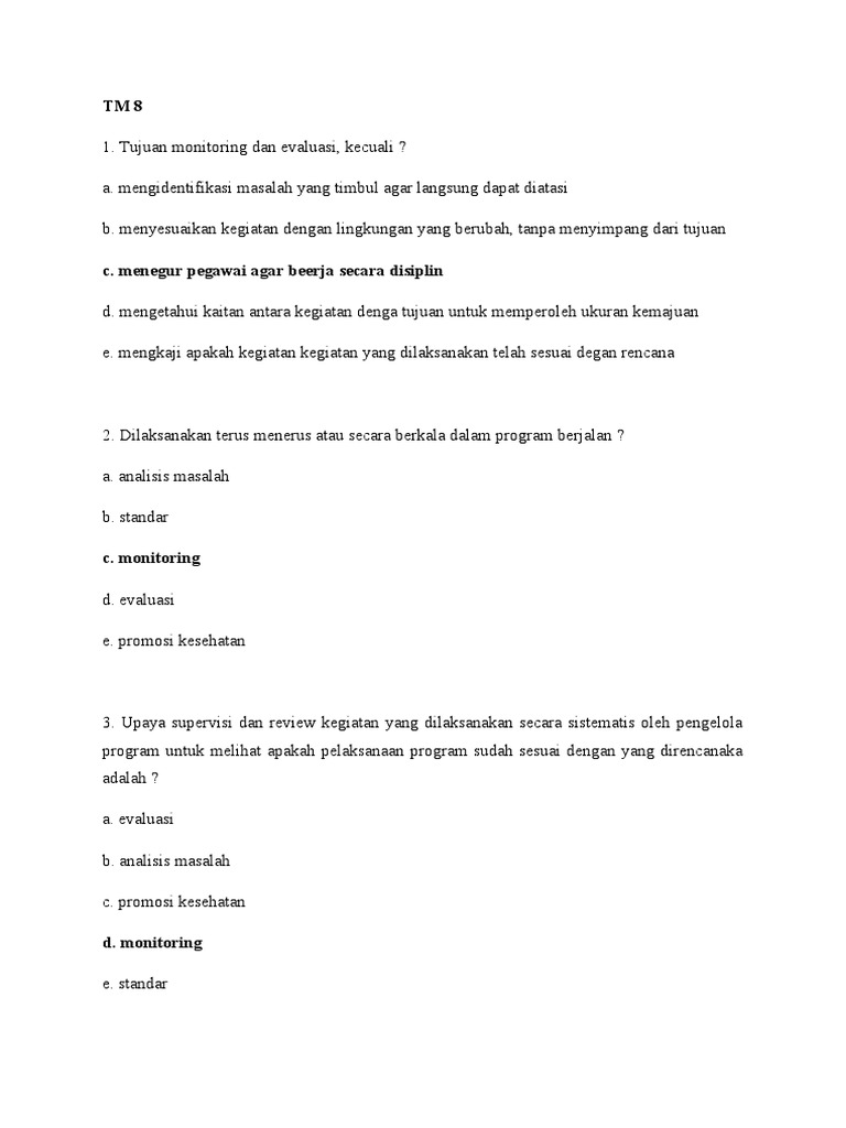 Soal Kuis Prokes TM 8-12 | PDF