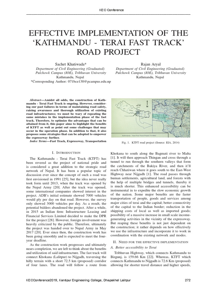 Fast Track PDF | PDF | Road | Kathmandu