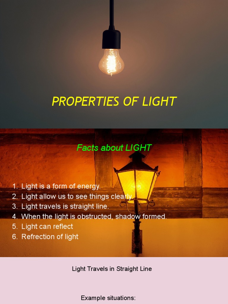 Properties of Light | PDF | Shadow | Reflection (Physics)