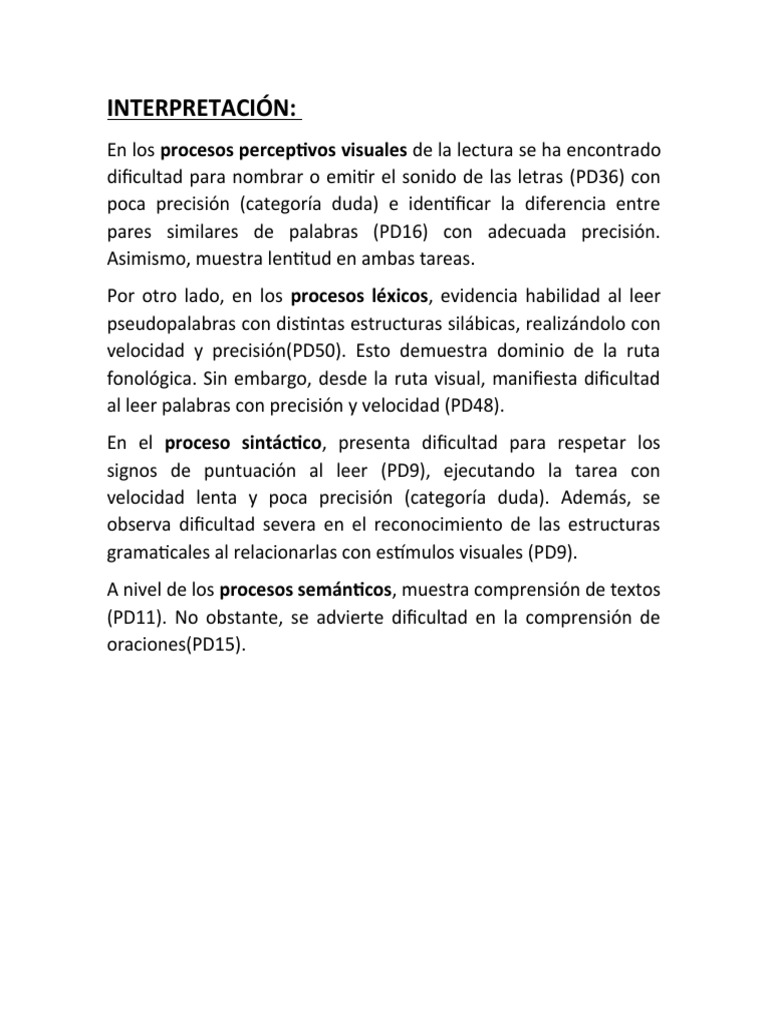 Interpretación Prolec R | PDF