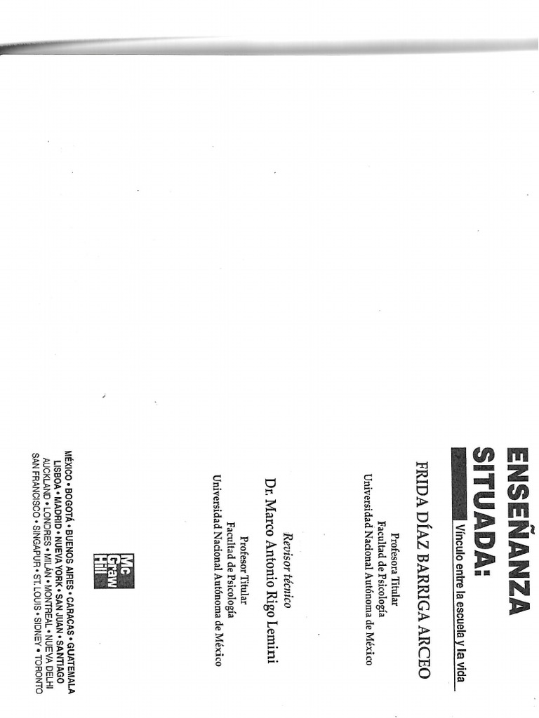 Enseñanza Situada - Frida Díaz Barriga PDF | PDF