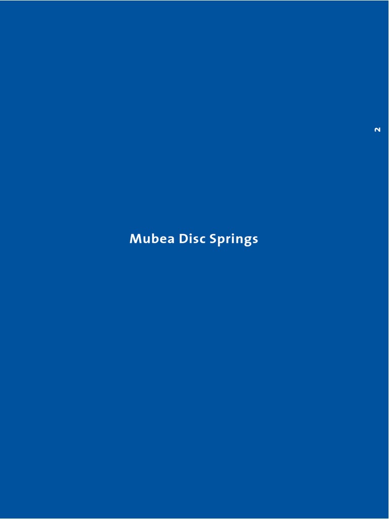 Mubea Disc Springs | PDF