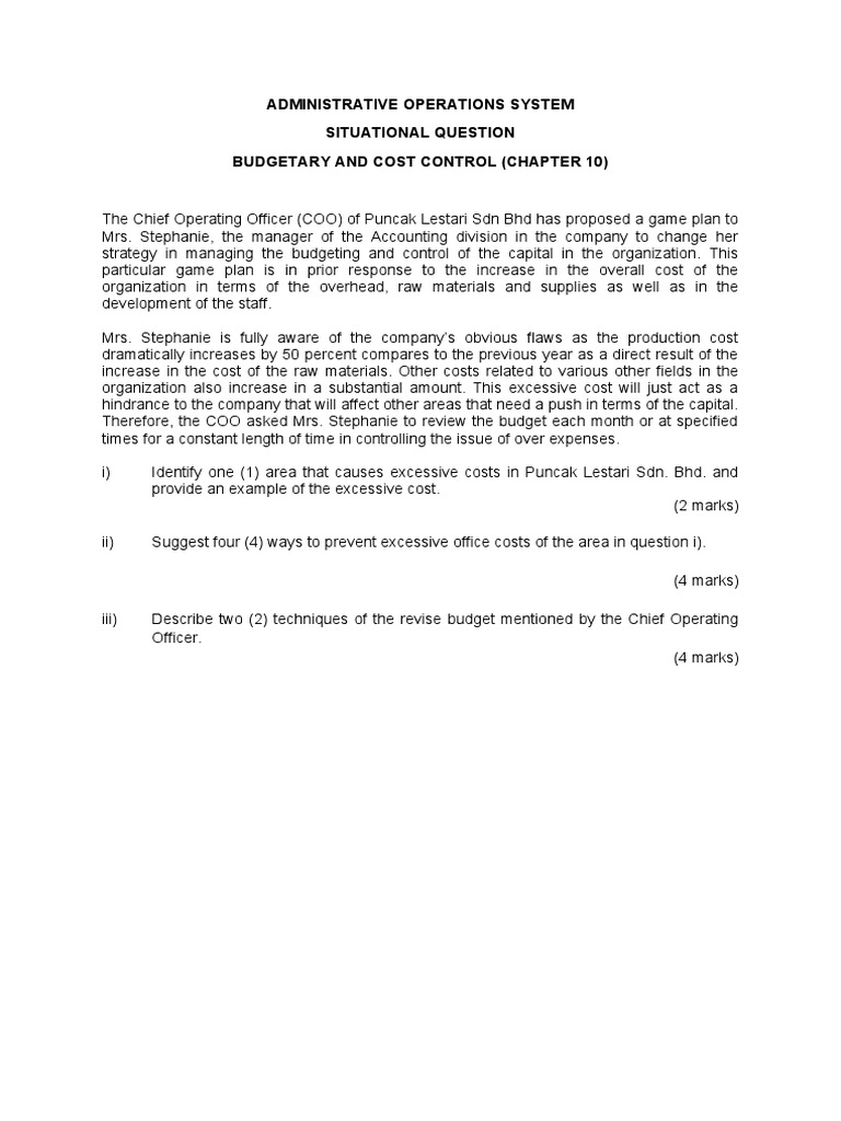 Situational Question C10 | PDF