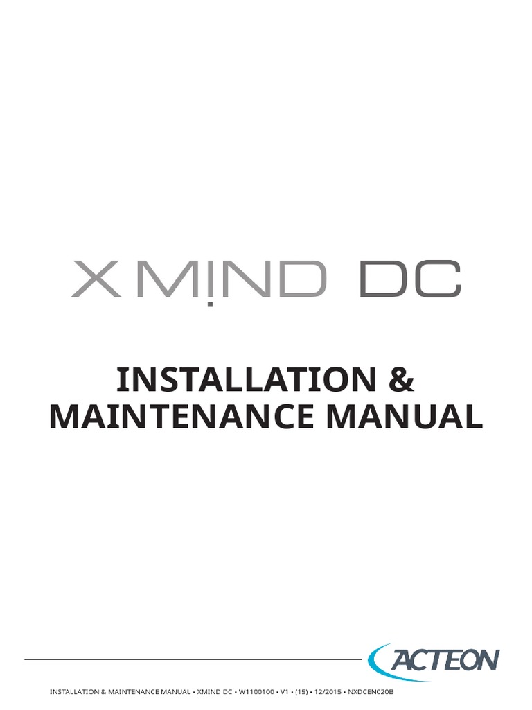 Installation & Maintenance Manual | PDF | Radiography | Ionizing Radiation