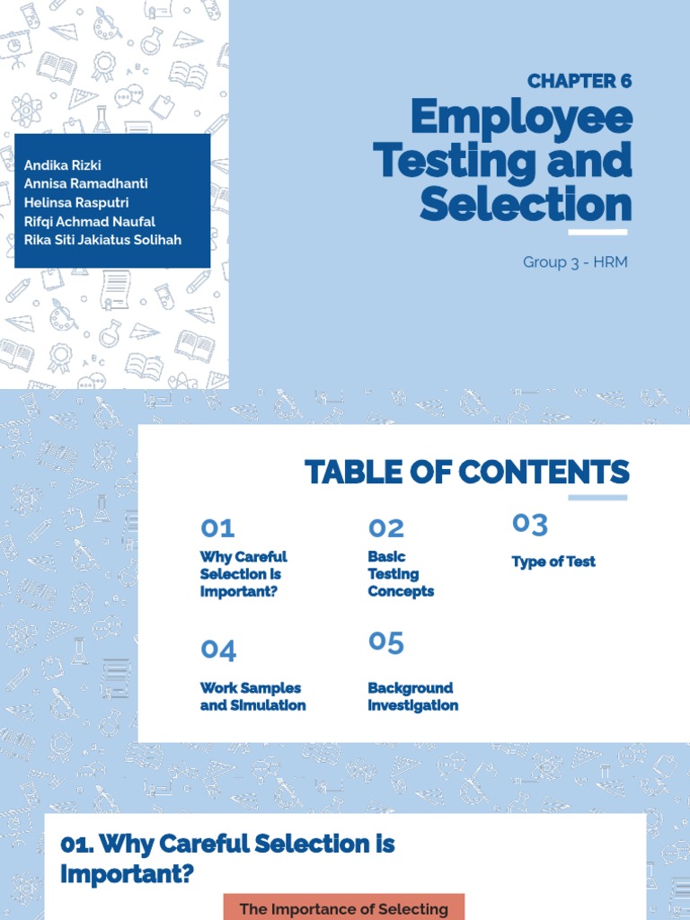 Employee Testing and Selection | PDF | Komputer | Bisnis