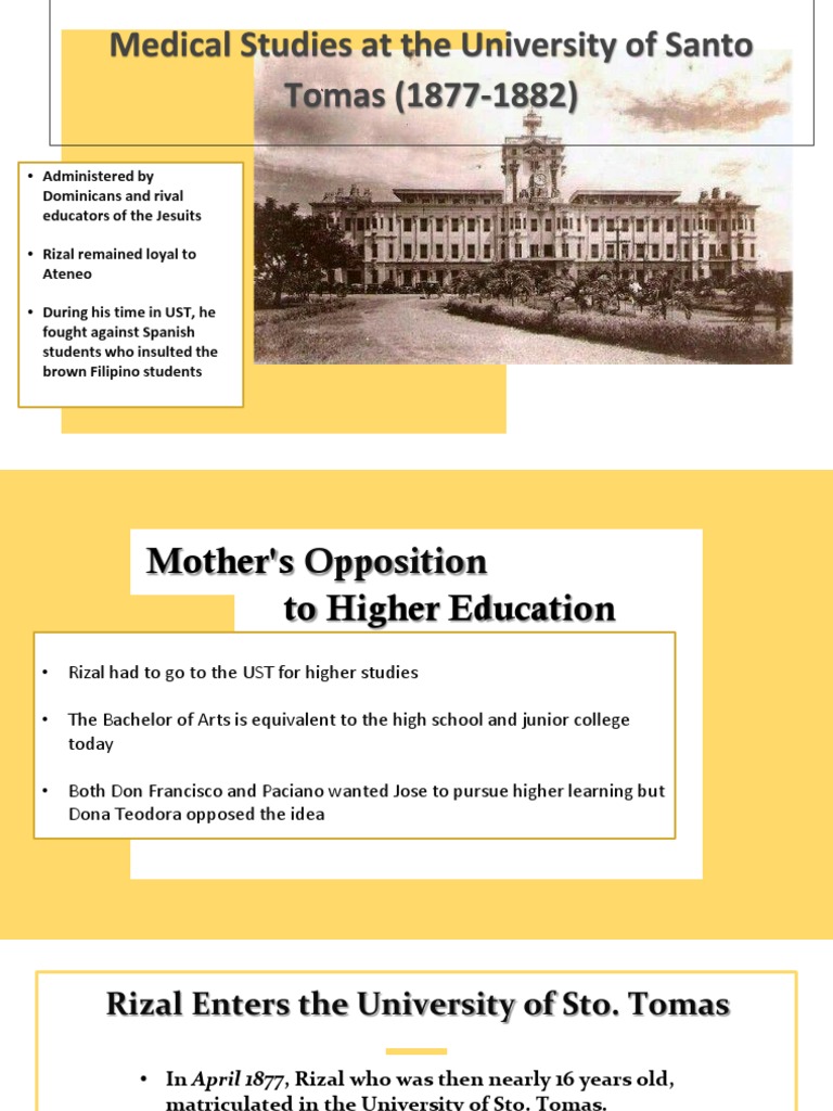 Medical Studies at The University of Santo Tomas (1877-1882) | PDF