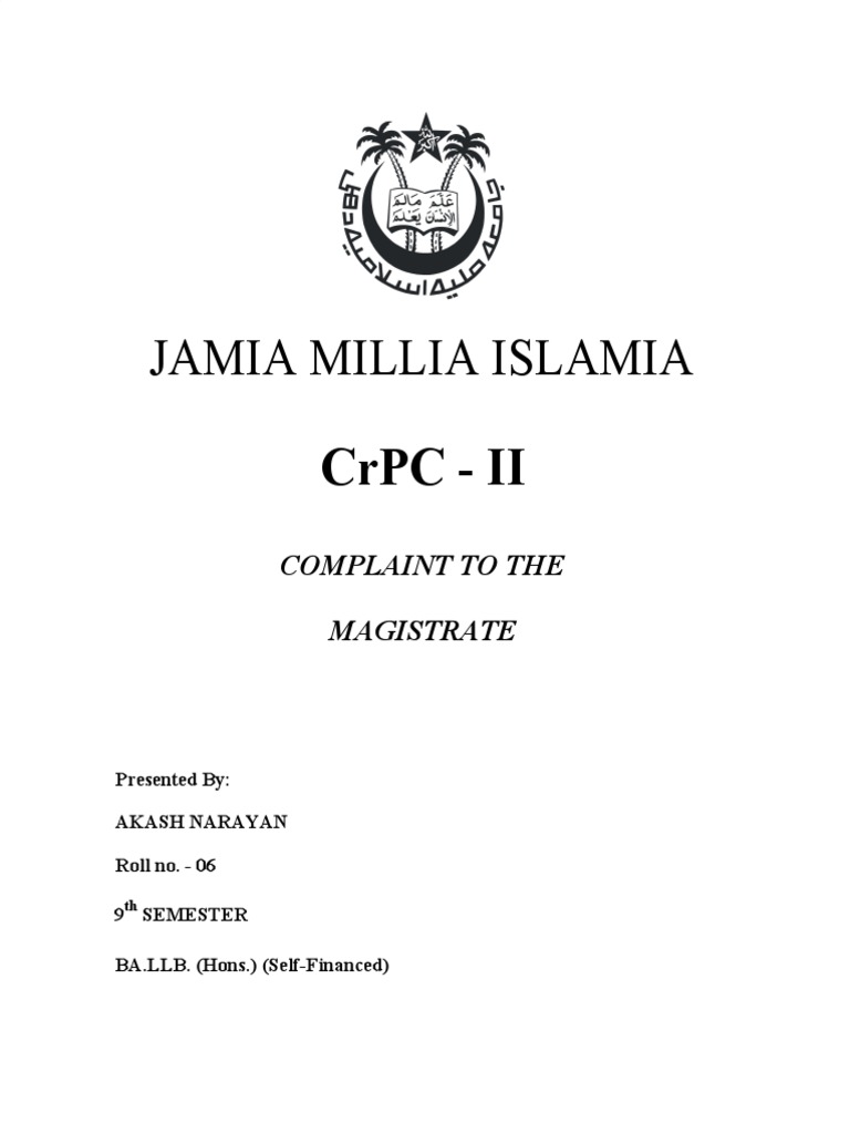 CRPC Assignment PDF | PDF