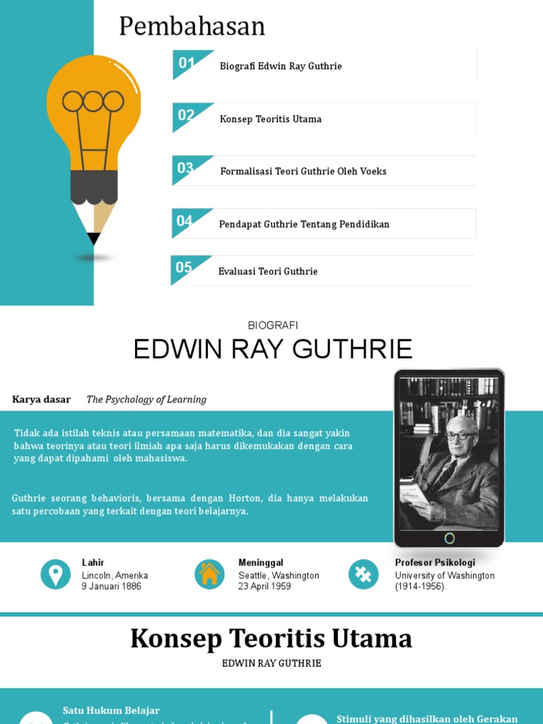 Teori Belajar Edwin Ray Guthrie | PDF