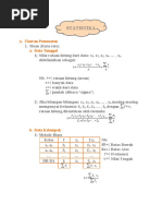 Kumpulan Rumus Statistika | PDF