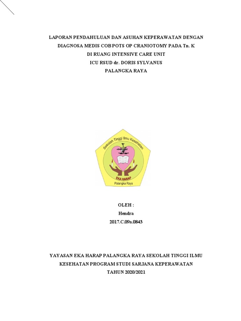 LP Askep Lengkap Hendra Cob Post Op Craniotomy | PDF