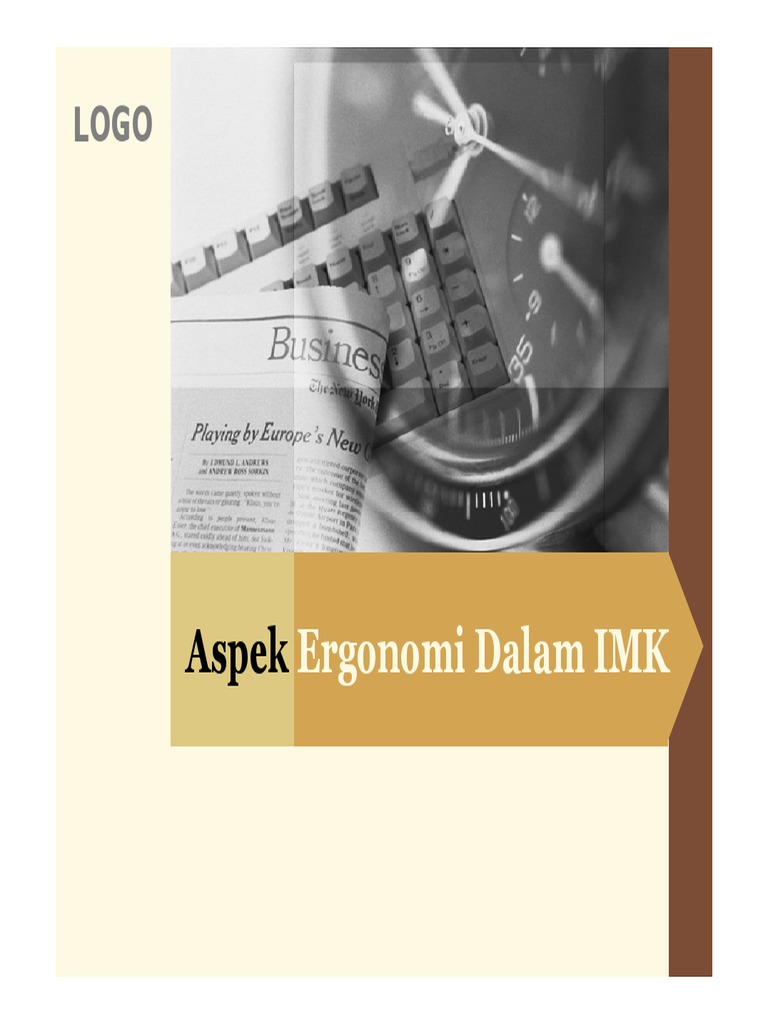 6 Aspek Ergonomi Dalam IMK PDF | PDF