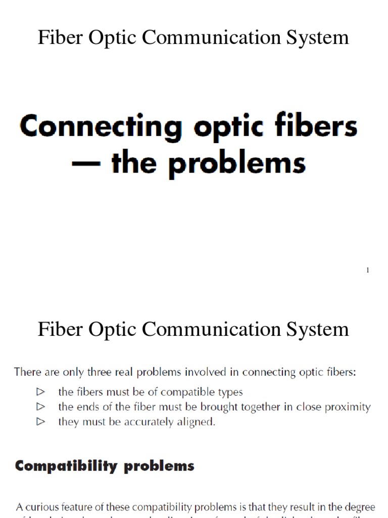 Fiber Optic Communication Overview | PDF