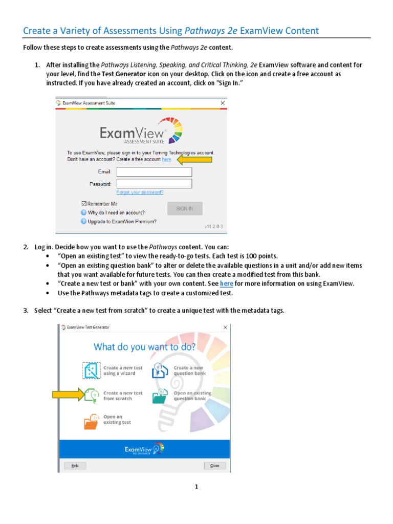 Creating Tests With Pathways ExamView | PDF | Icon (Computing) | Metadata