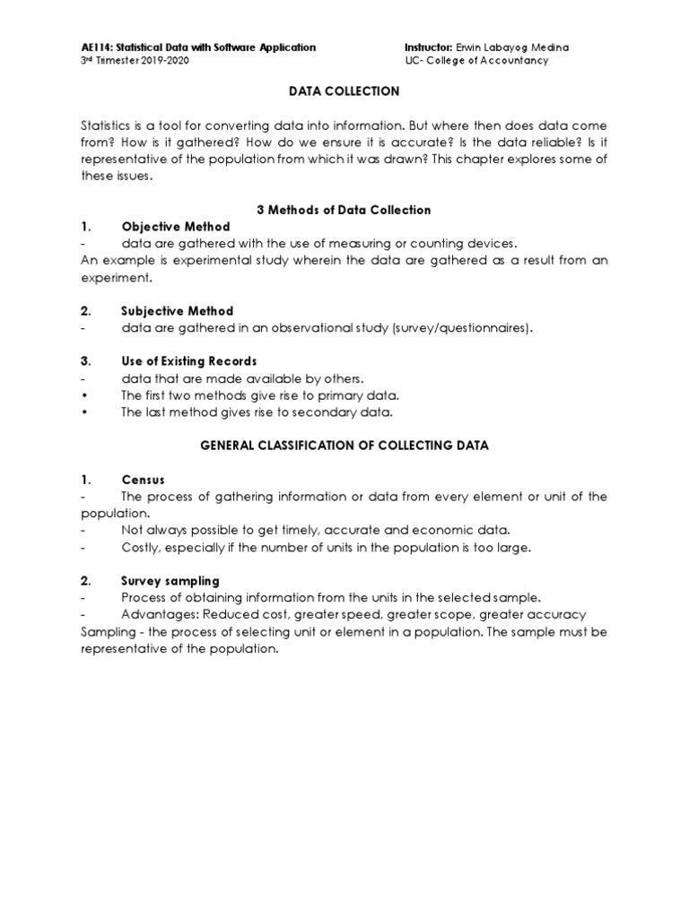 Data Collection | PDF | Stratified Sampling | Sampling (Statistics)