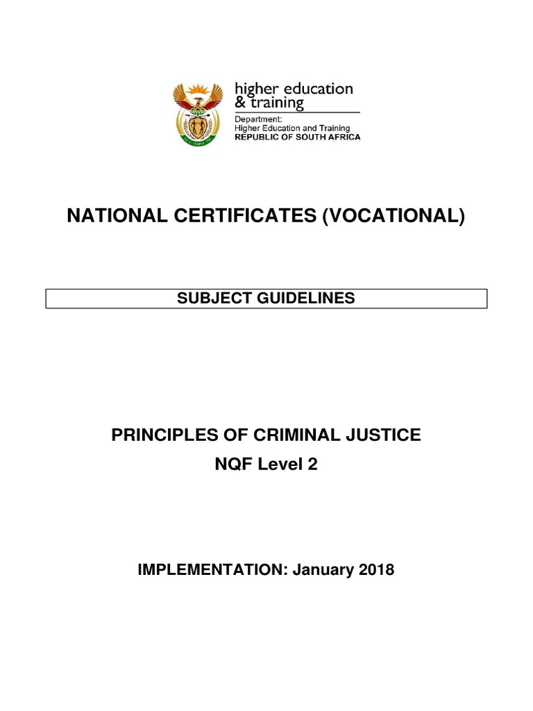 Principles of Criminal Justice Level 2 | PDF | Educational Assessment ...