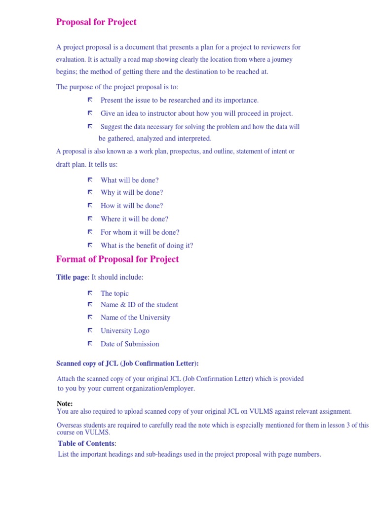 Proposal For Project: Title Page | PDF | Data | Bibliography