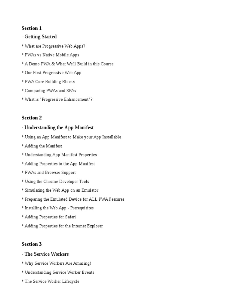 Getting Started: Section 1 | PDF | Cache (Computing) | Web Application