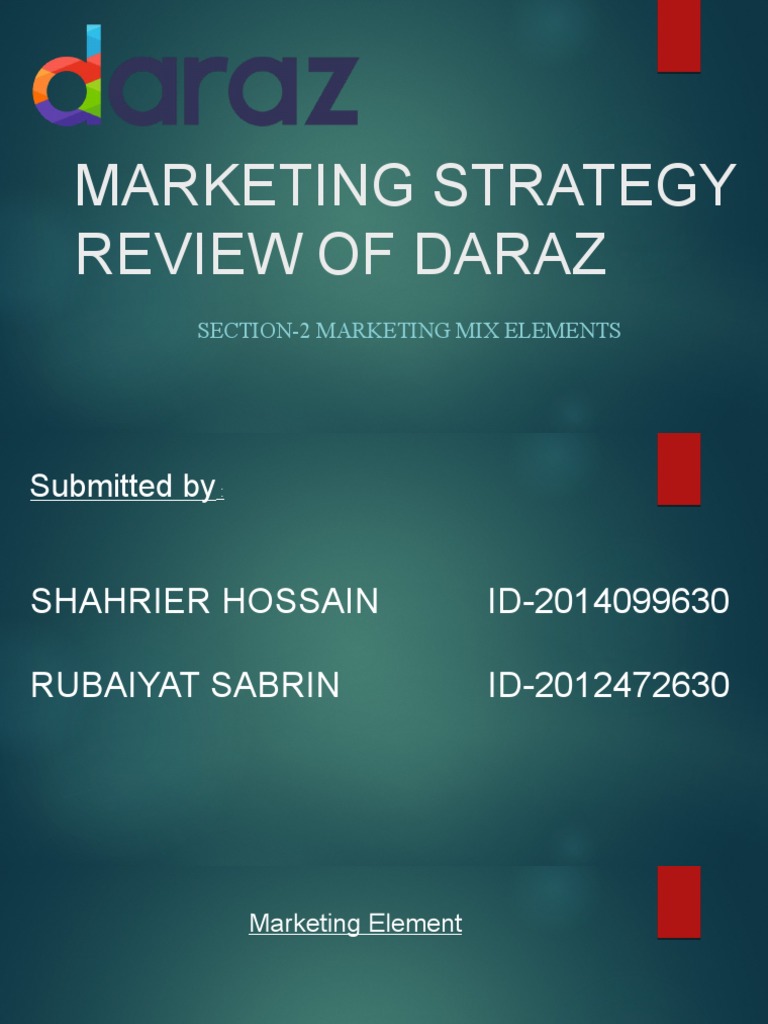 Marketing Strategy of Daraz | PDF