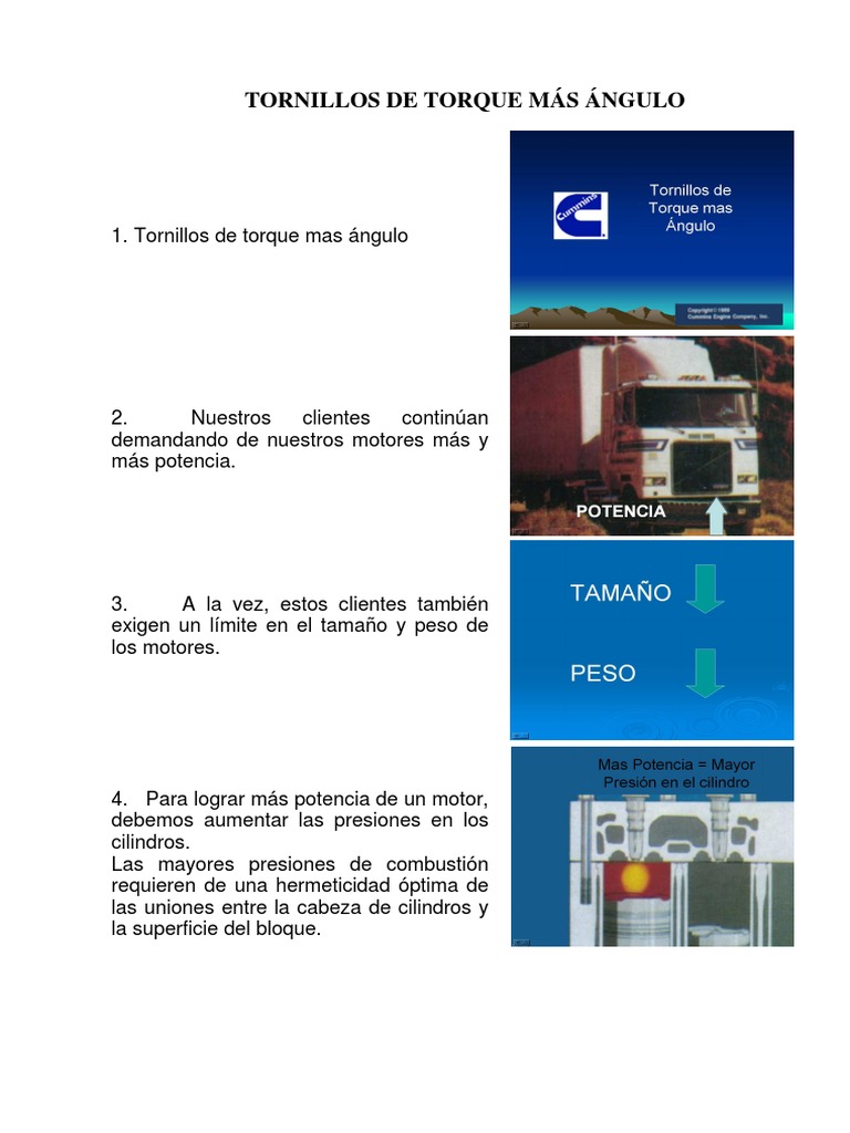 Torque Angulo PDF | PDF | Tornillo | Elasticidad (Física)