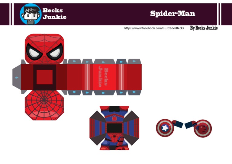 Spider-Man Mini Papercraft by Becks Junkie PDF | PDF