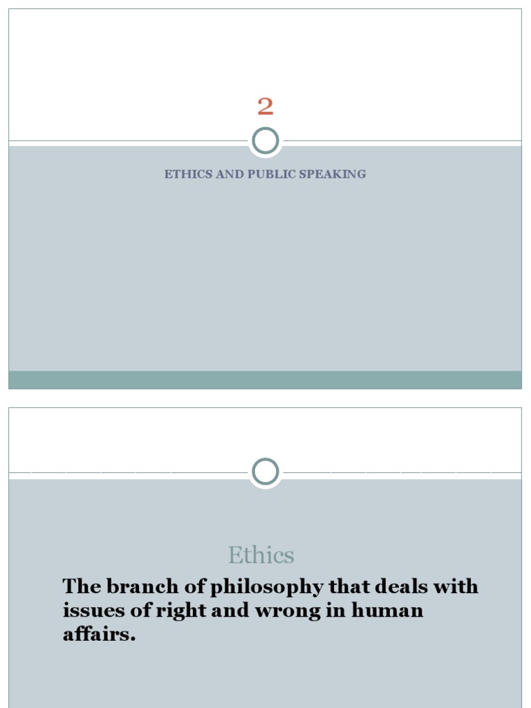 04 Ethical Speaking and Listening | PDF
