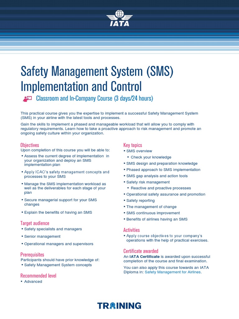 Implement a Successful SMS in Your Airline | PDF | Risk Management | Safety