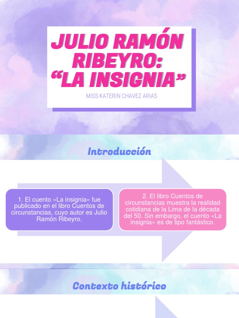 JULIO RAMÓN RIBEYRO “LA INSIGNIA” | PDF | Cuentos | Lima