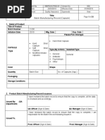 Master Formula Record (MFR) | PDF | Packaging And Labeling