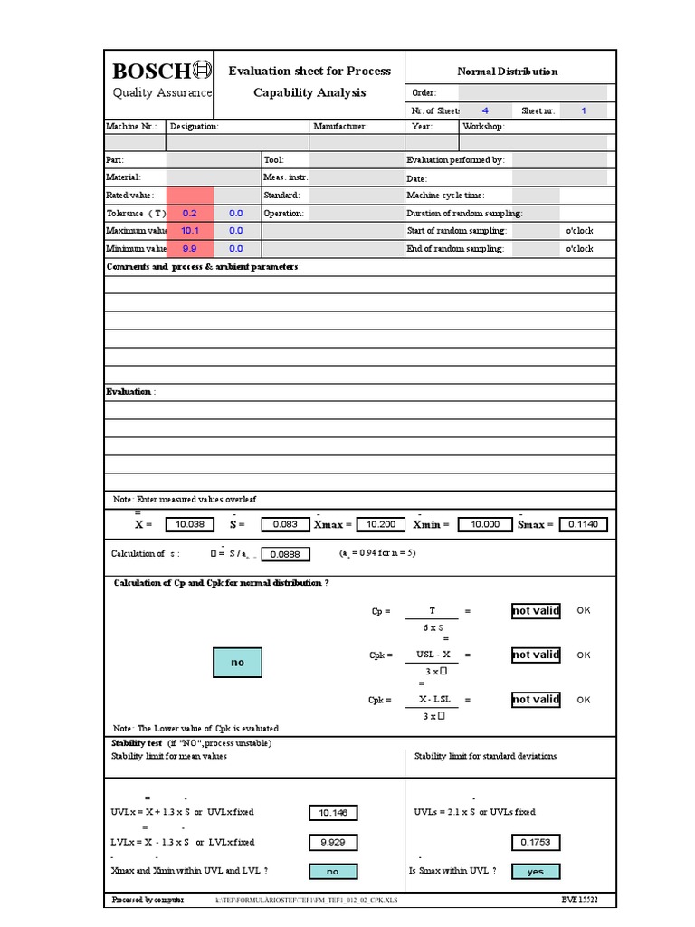 Bosch: Quality Assurance | PDF | Statistics | Business