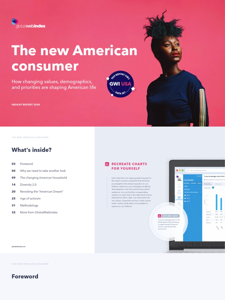 The New American Consumer 2020 - GlobalWebIndex Report PDF | PDF | Race ...