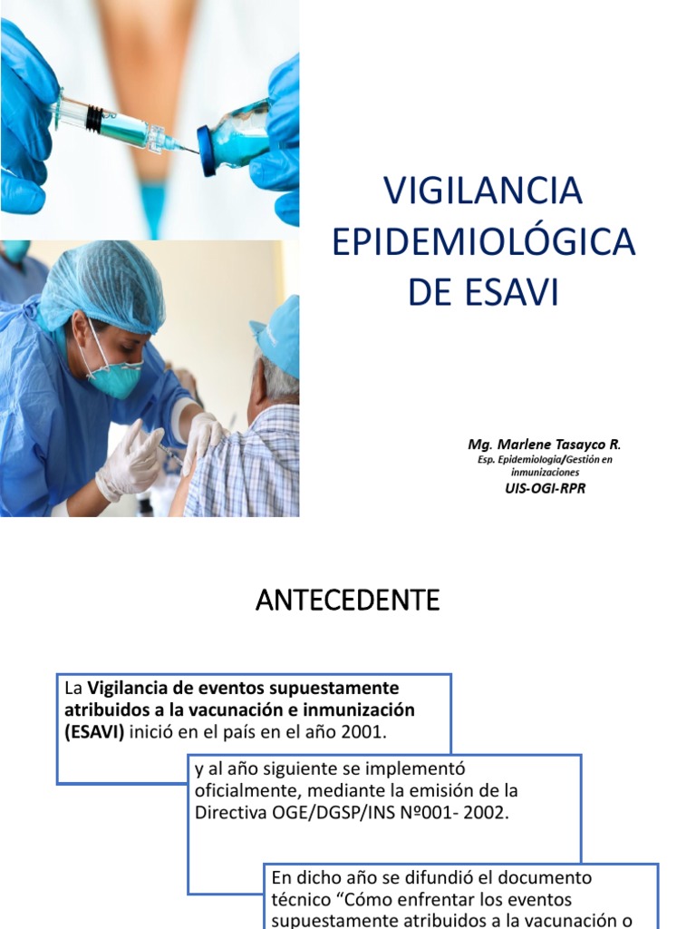 Vigilancia de ESAVI en Vacunación | PDF | Vacunas | Epidemiología